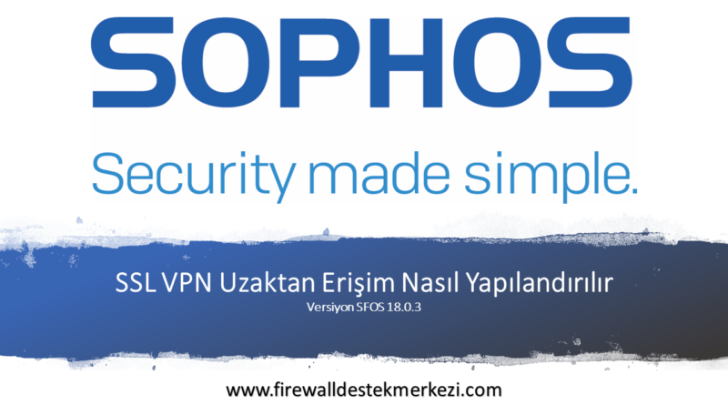 Sophos SSL VPN Remote Access arşivleri - Firewall Destek Merkezi